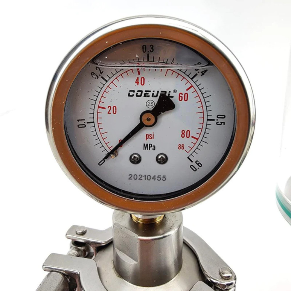 1.5" Tri Clamp Spunding Valve with Pressure Gauge - Get Er Brewed ...