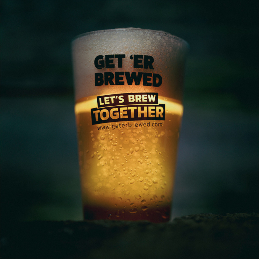 Geterbrewed Conical Beer Glass - Get Er Brewed - Homebrew ...