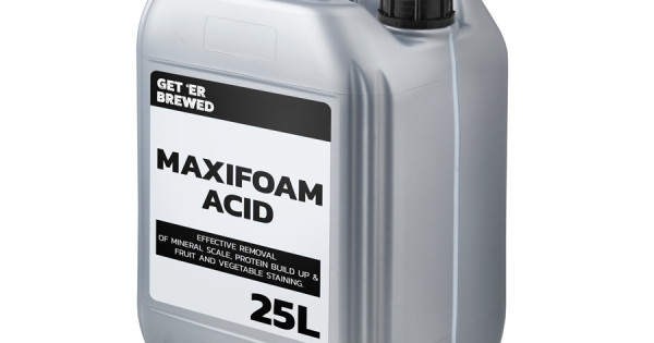 Maxifoam Acid - 25kg - Get Er Brewed - Homebrew & Microbrewery Supplies