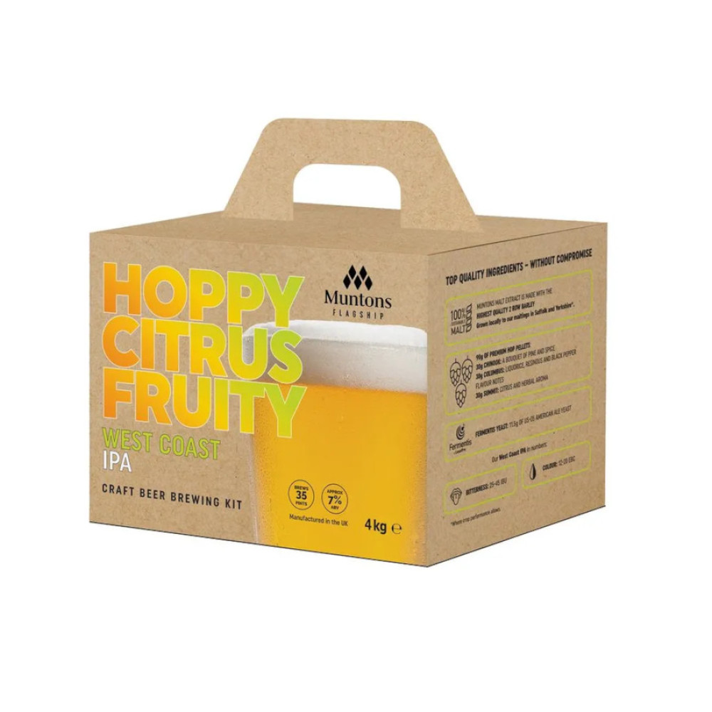 Muntons Flagship West Coast IPA Beer Kit - Get Er Brewed - Homebrew ...