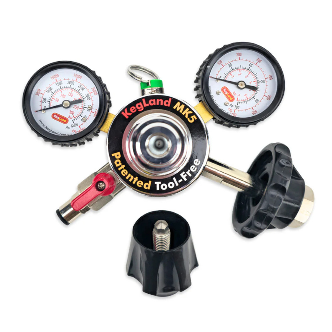 Type 30 - MK5 CO2 Regulator - Tool-Free - Dual Gauge (4.5bar PRV ...