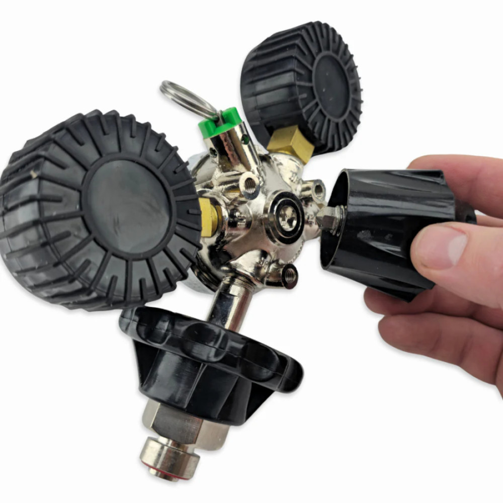 Type 30 - MK5 CO2 Regulator - Tool-Free - Dual Gauge (4.5bar PRV ...